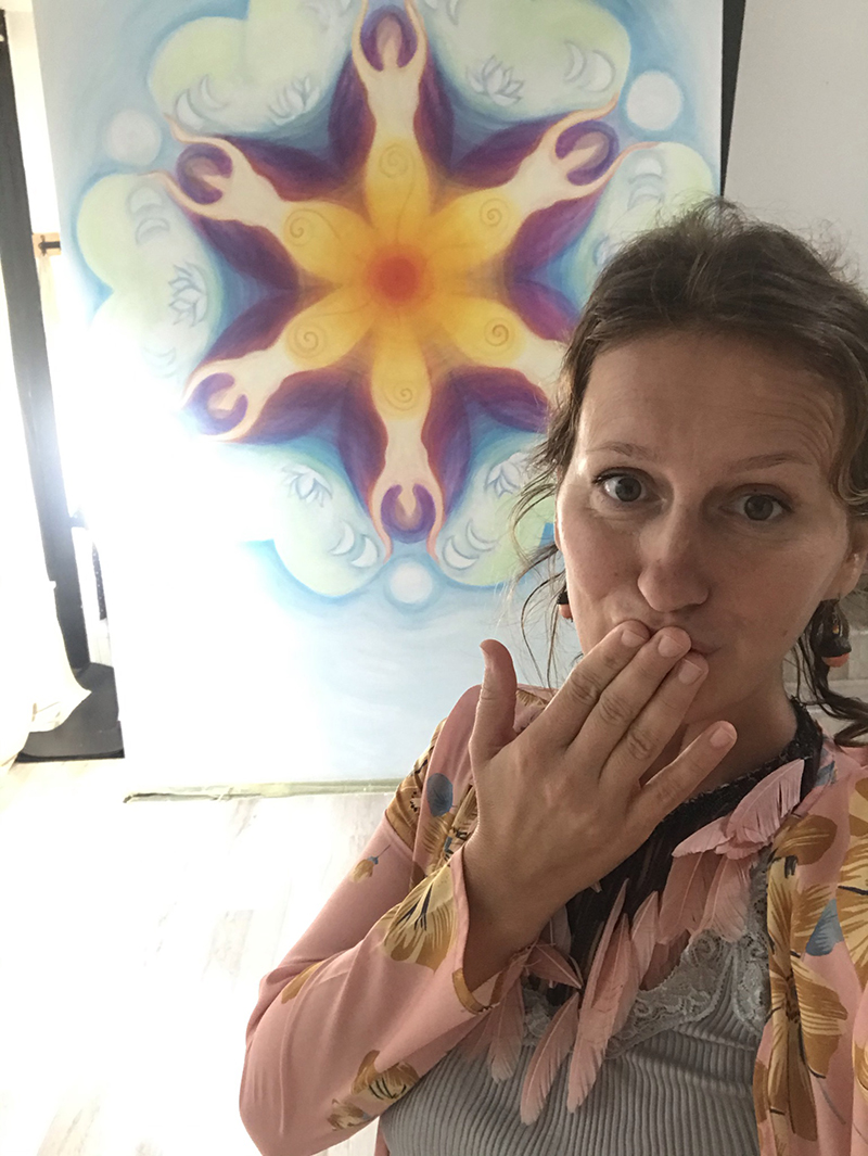 Mandala Wall Painting - Circle of Women - Estera.art